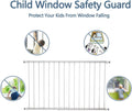 FairyBaby Pressure Mounted Window Guard for Kids White/Black