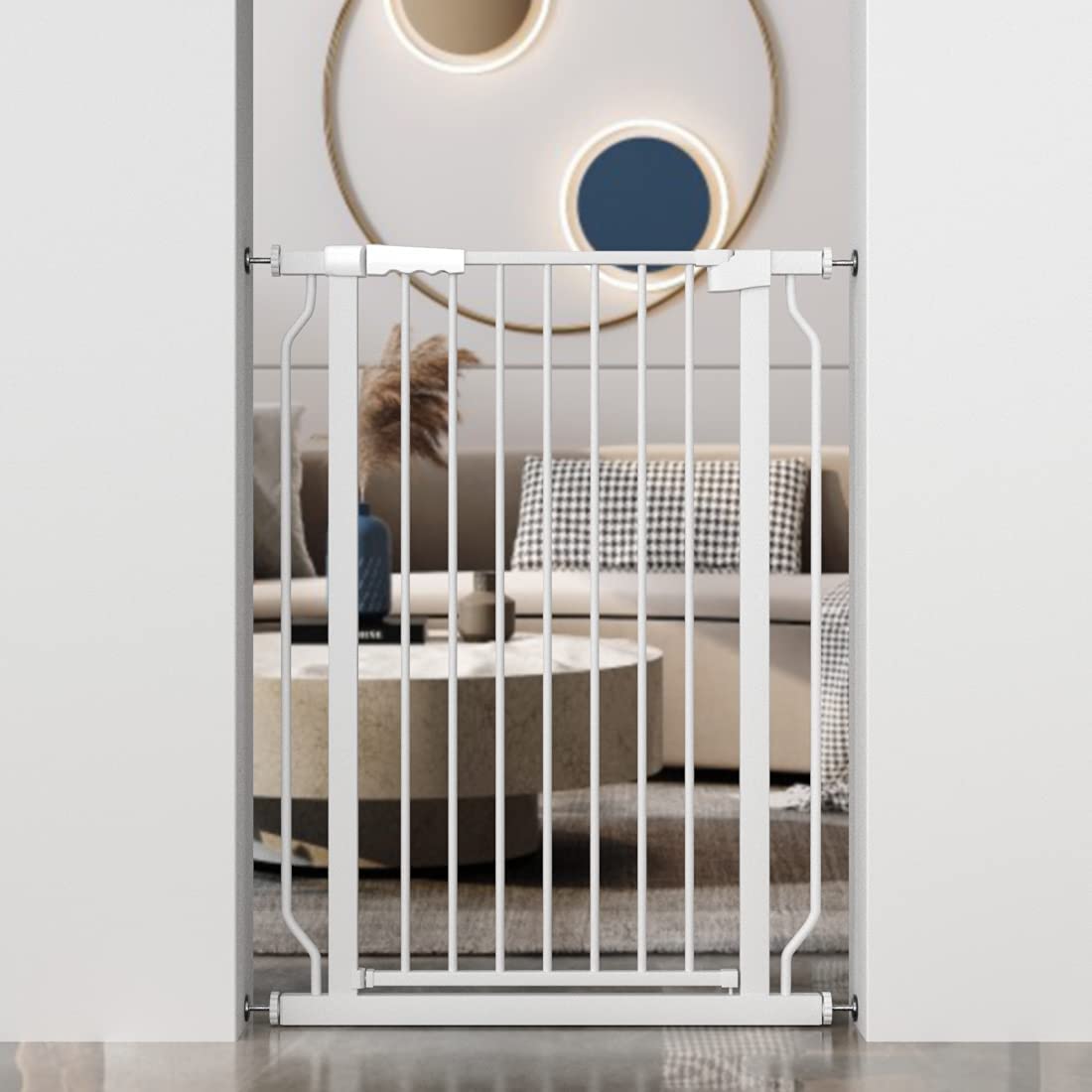 FairyBaby 40" Extra Tall Dog Gate for Big Dogs