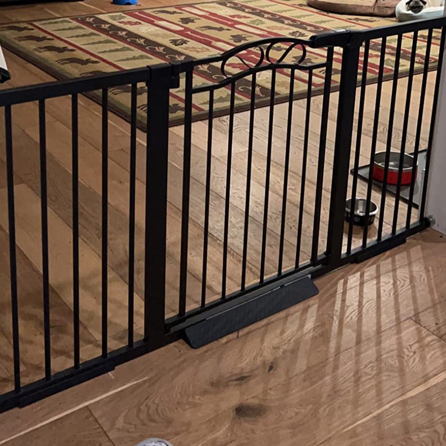 FairyBaby Extra Wide Walk Through Door Gate for Easy Access Auto-Close ...